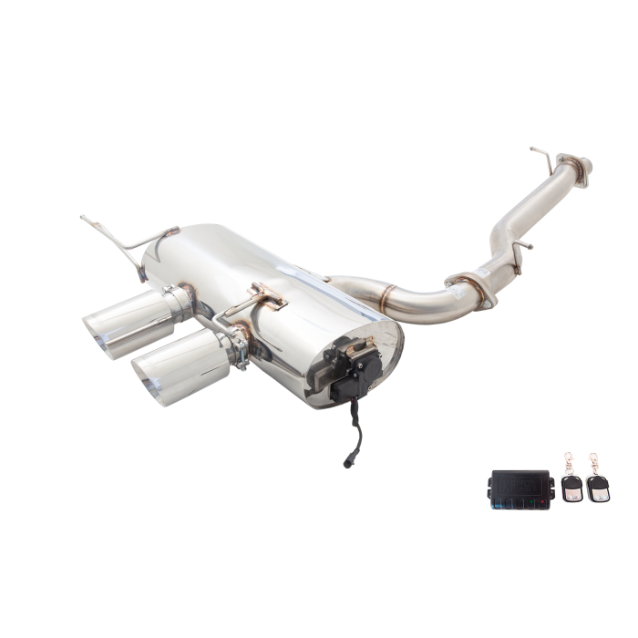 Exhaust system XForce with Varex muffler for Volkswagen GOLF 2010-2012 R MK 6 stainless steel