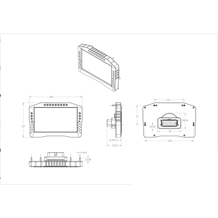 Ecumaster ADU – 7” - Autosport ECU-ADU-7-AS - FMIC