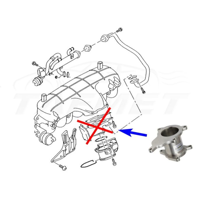 EGR Removal Delete Kit Blanking Plate for Audi A4 F_EGR_15/ZU - FMIC