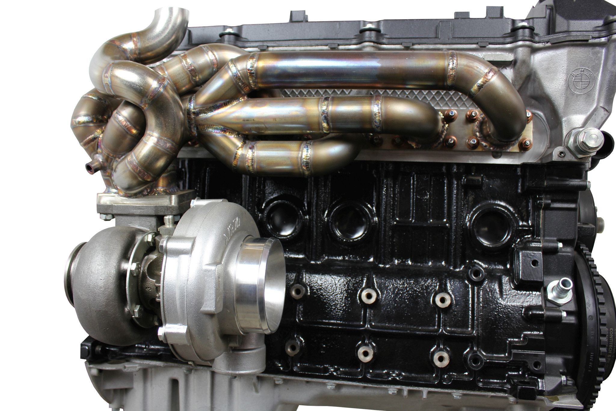 BMW M50 M52 M54 TUBULAR STAINLESS STEEL TURBO EXHAUST MANIFOLD BOTTOM ...