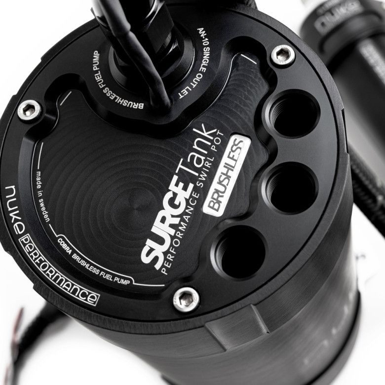 Nuke Performance 2G Fuel Surge Tank 3.0 liter with Protec Cobra Brushless FM44300 fuel pump NP ...