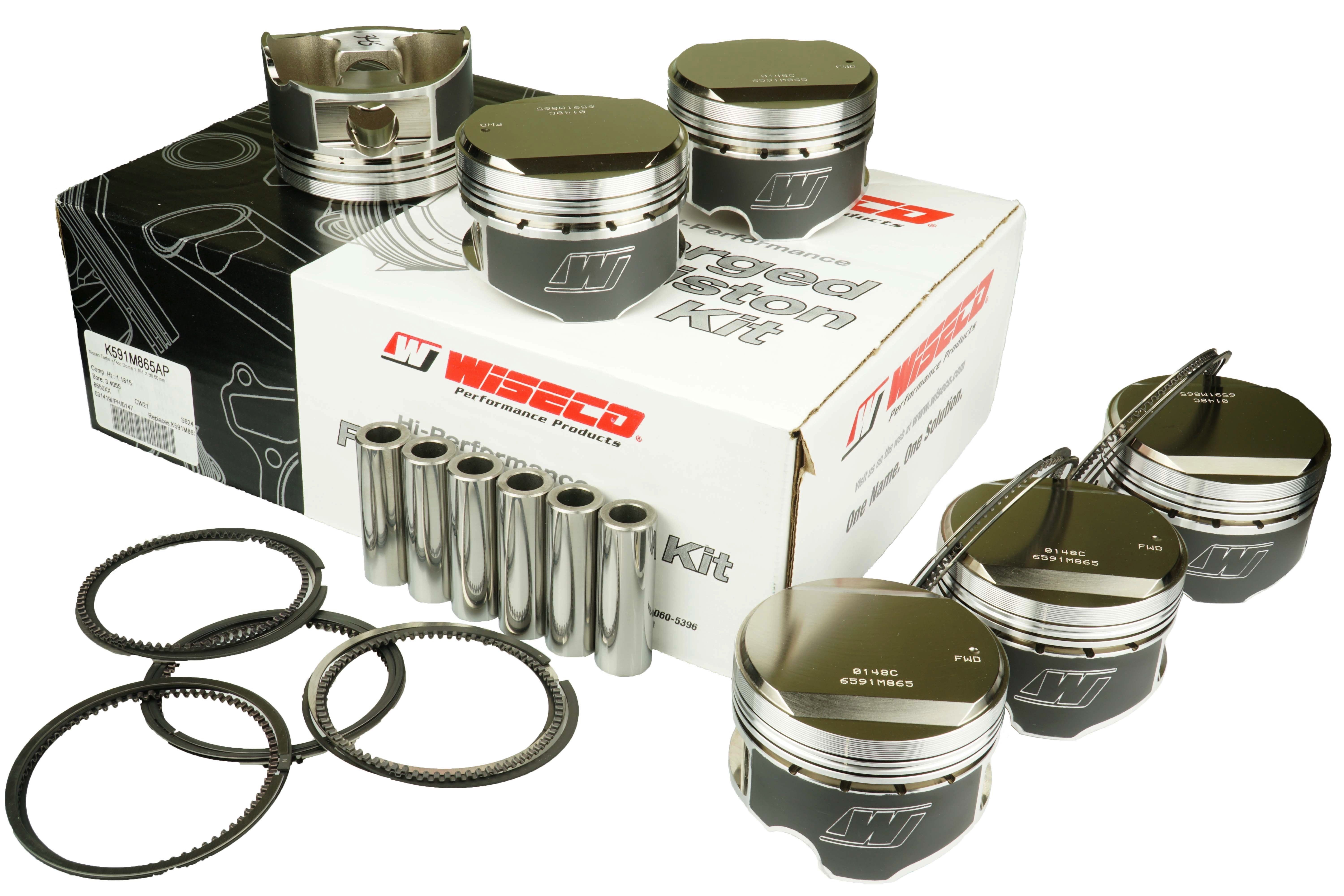 Engine pistons Wiseco KE119M85 BMW M52B28 2.8L E36/E38/E39 (85.00mm) Size +1.0mm, 8.0:1 CR USA ...